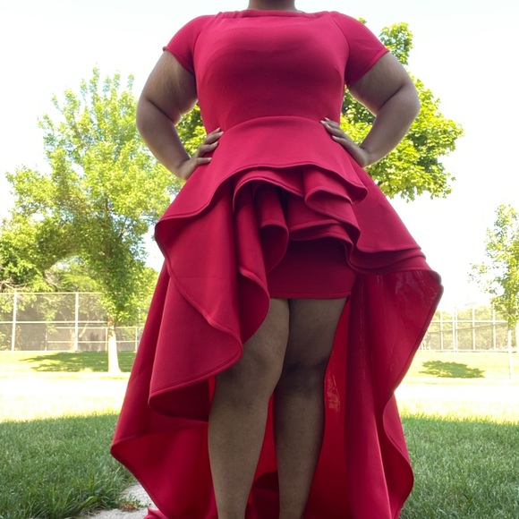 Fashion Nova | Dresses | Red Layered Event Dress | Poshmark